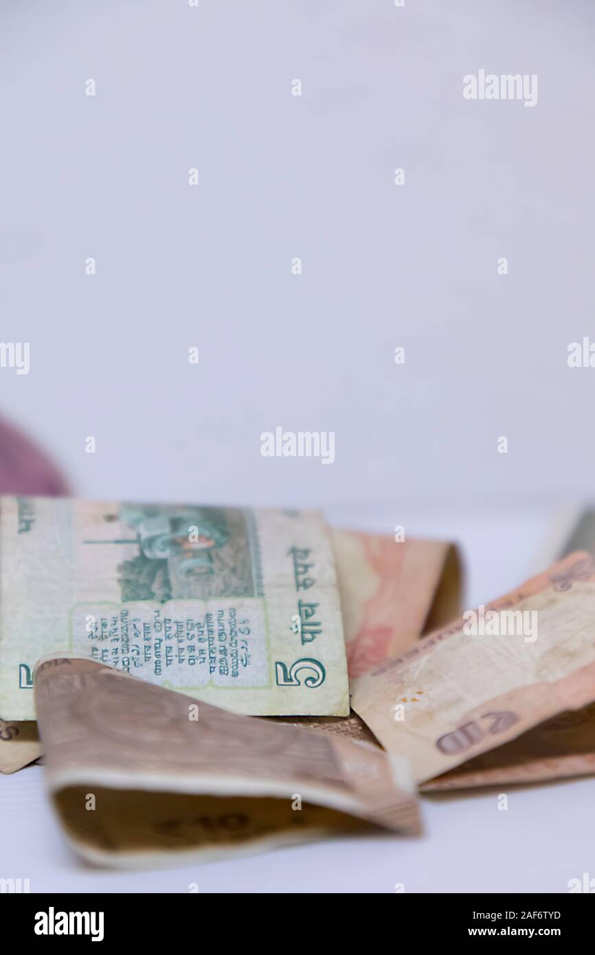 Indian currency bank notes of 10, 20 rupees, Indian currency note ...