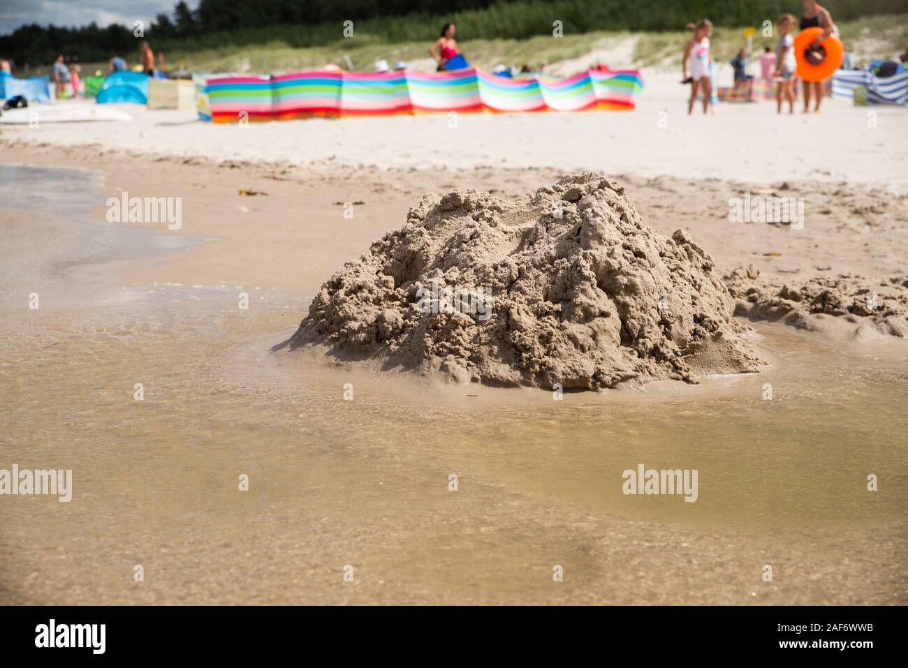 Destroyed sand castle hi-res stock photography and images - Alamy