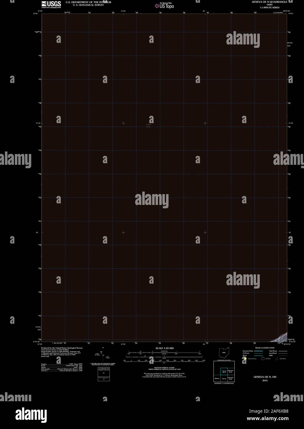 Geneva ohio map hi-res stock photography and images - Alamy