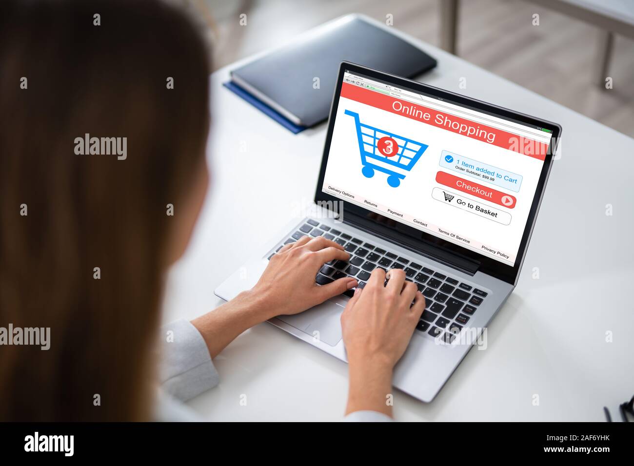 Digital shopping trolley hi-res stock photography and images - Alamy