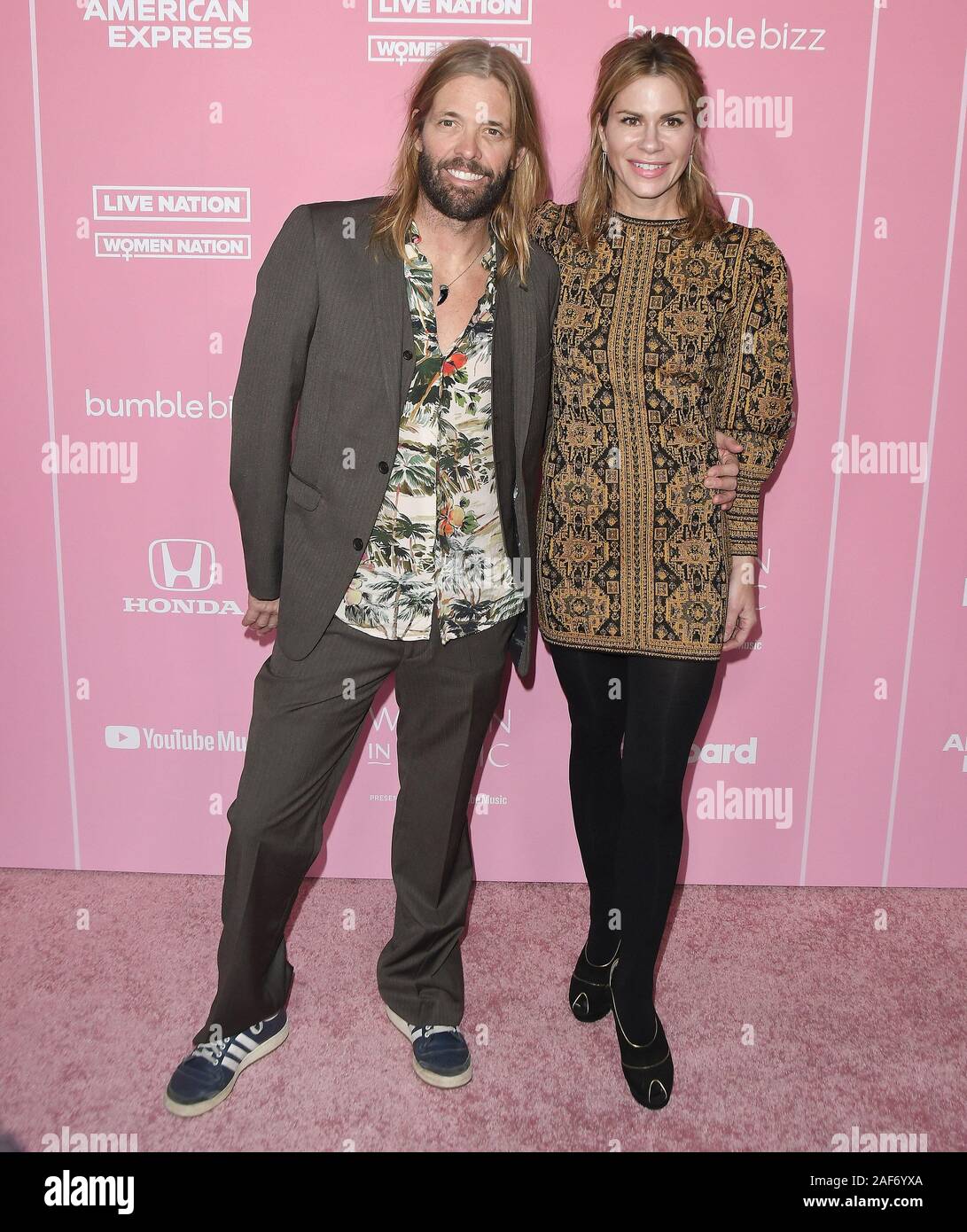Los Angeles, USA. 12th Dec, 2019. Taylor Hawkins and Alison Hawkins ...