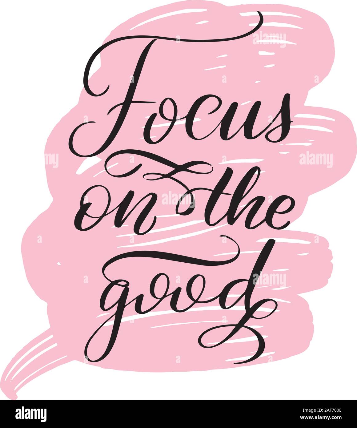 Vector calligraphy illustration isolated on white background Stock ...