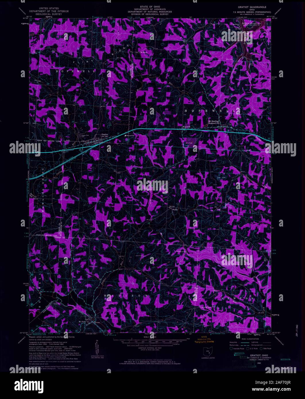 Gratiot map hi-res stock photography and images - Alamy