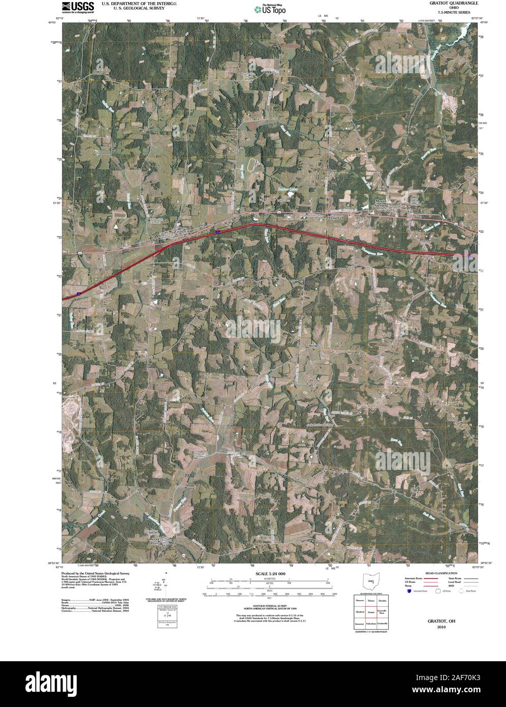 Map of gratiot Cut Out Stock Images & Pictures - Alamy