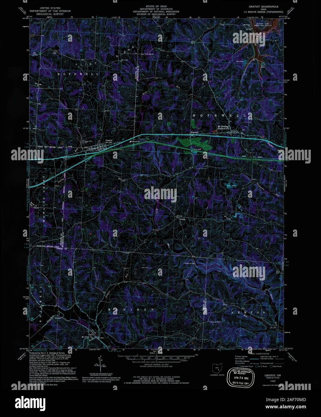 Map of gratiot hi-res stock photography and images - Alamy