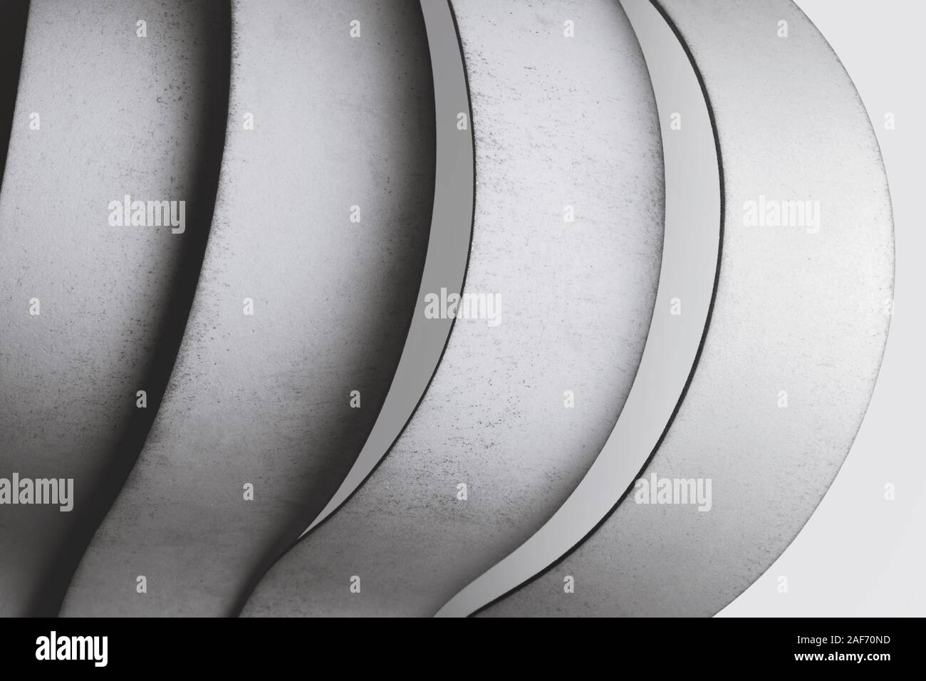 Composition with curved elements, monochrome abstract background Stock ...