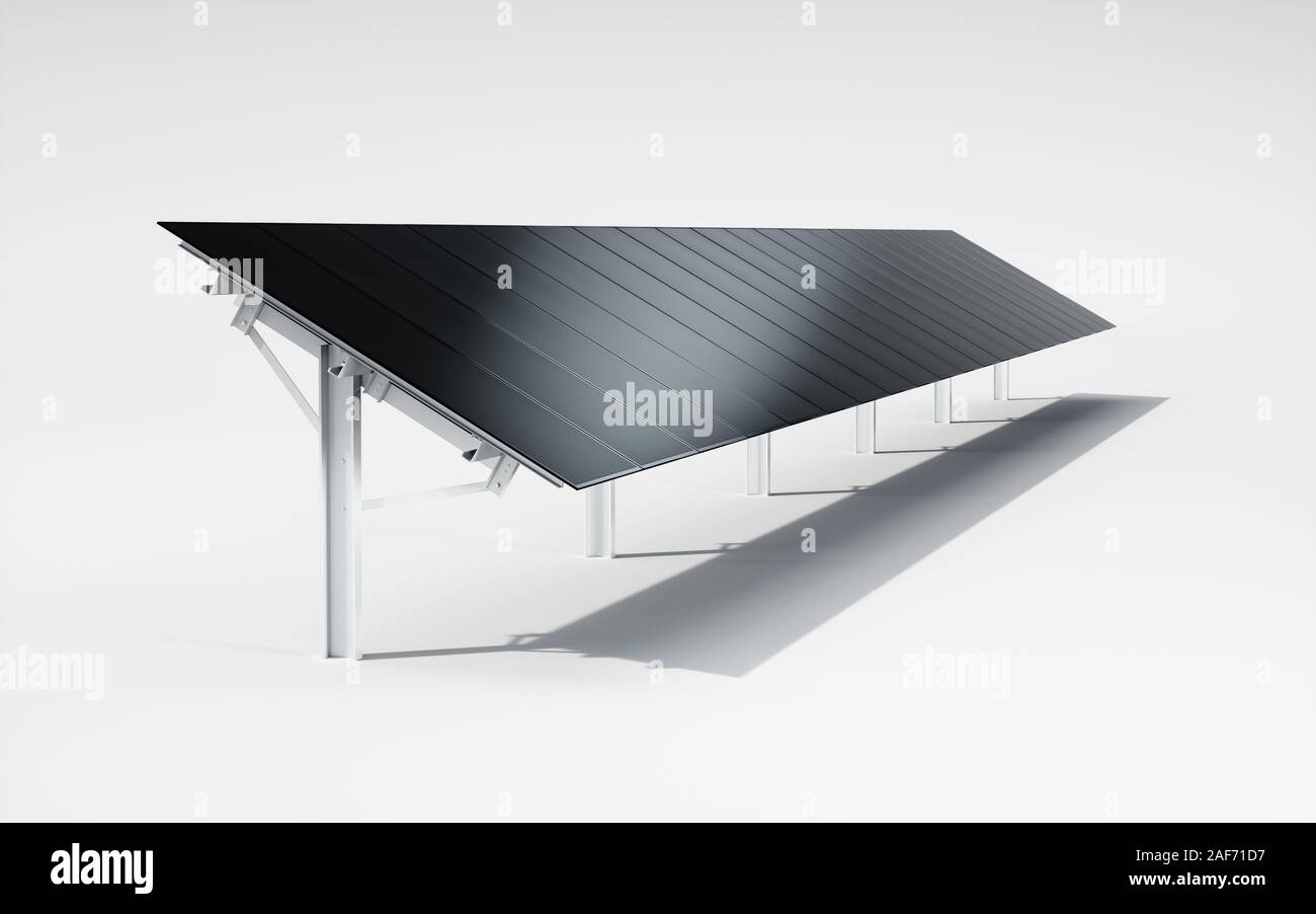 Futuristic, modern and aesthetic black monocrystalline solar panel ...