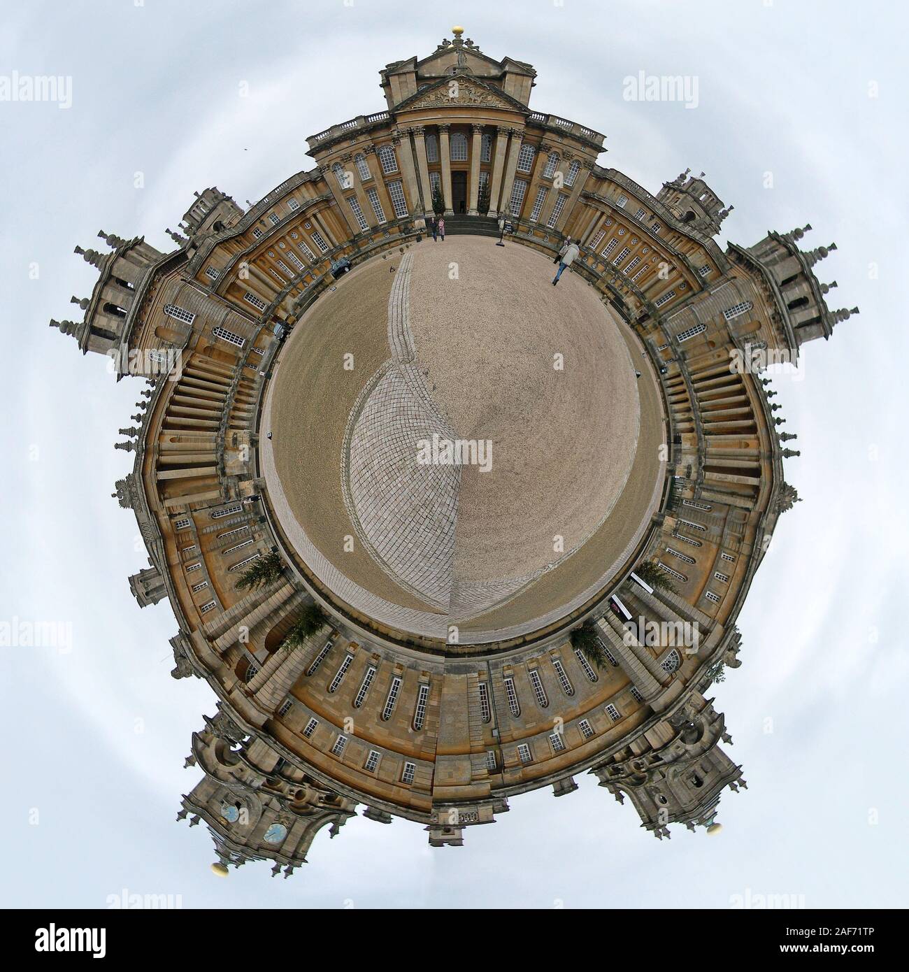 Little Planet Effect - Blenheim Palace Stock Photo - Alamy