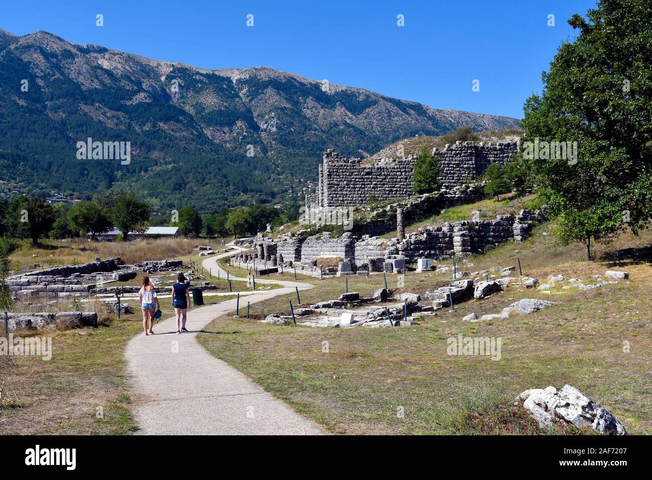 Dodona, Greece - September 18, 2019: Two unidentified woman by ...