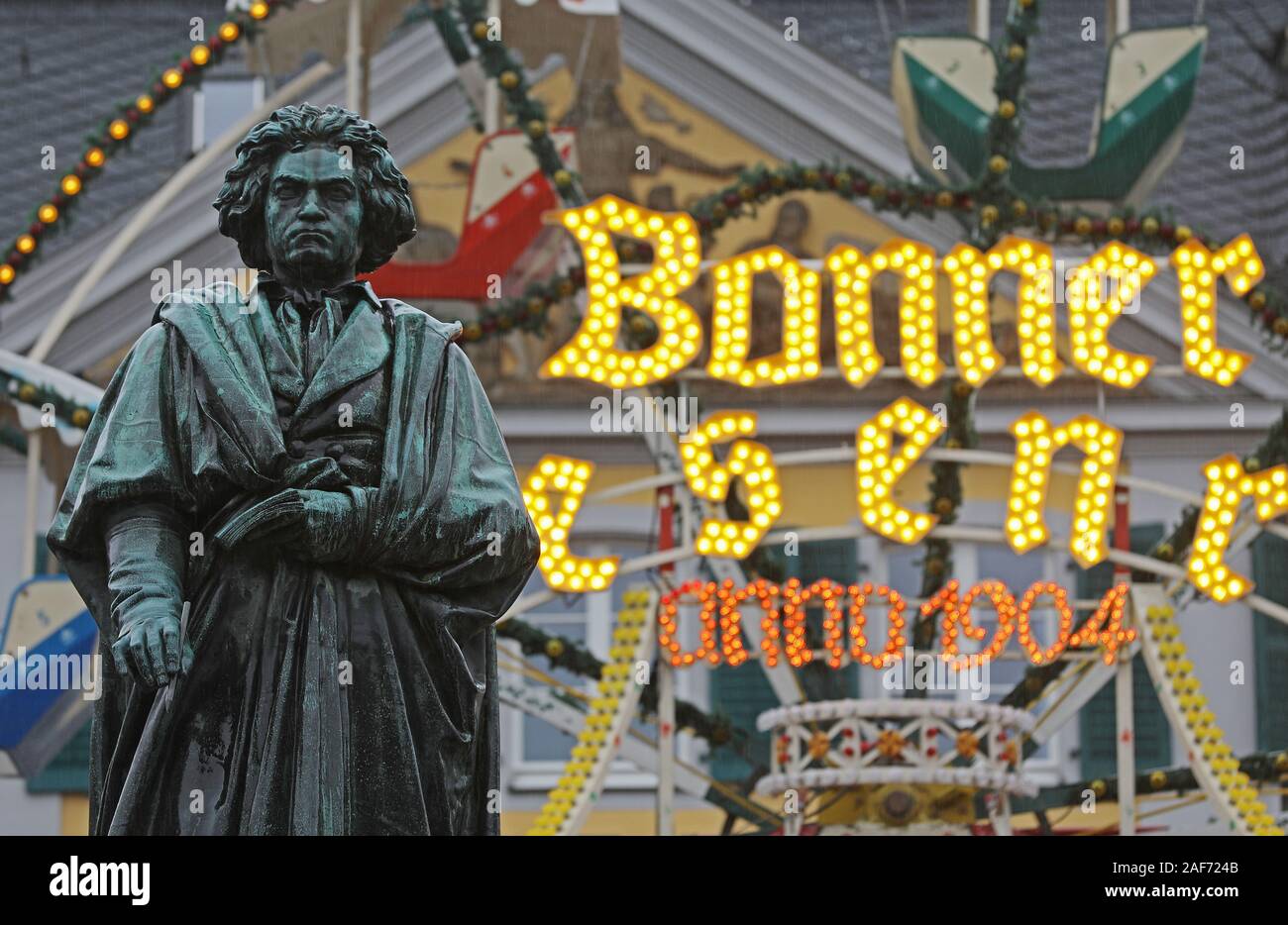 Bonn, Germany. 13th Dec, 2019. A statue of the composer Ludwig van ...