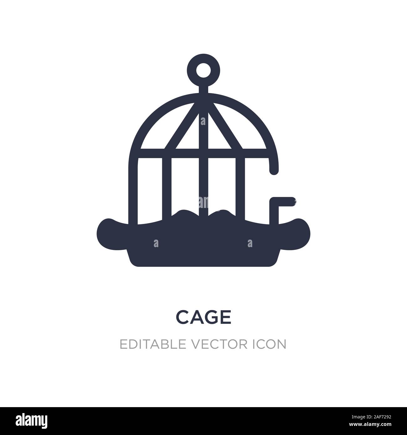 cage icon on white background. Simple element illustration from Animals ...