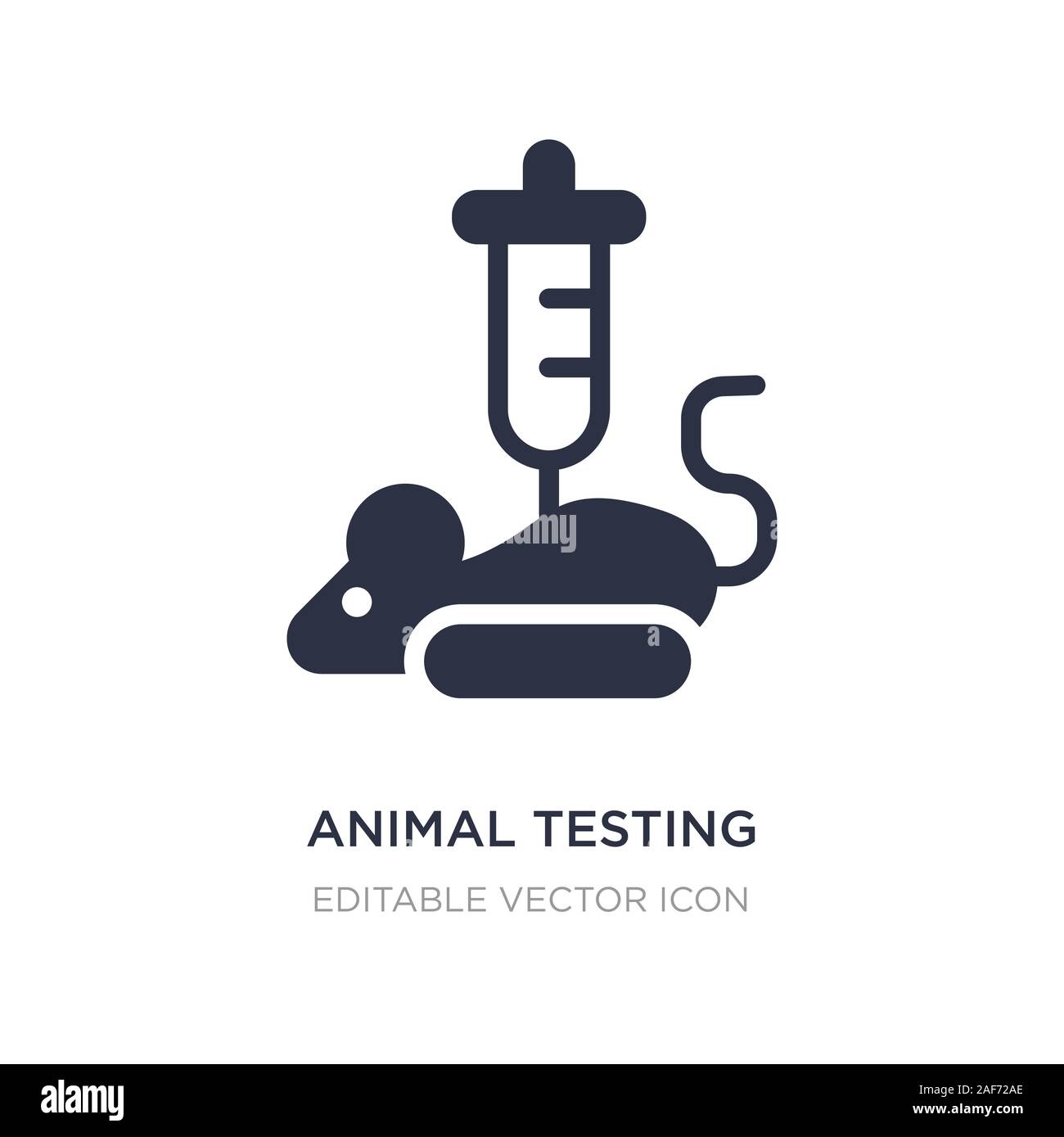 animal testing icon on white background. Simple element illustration ...