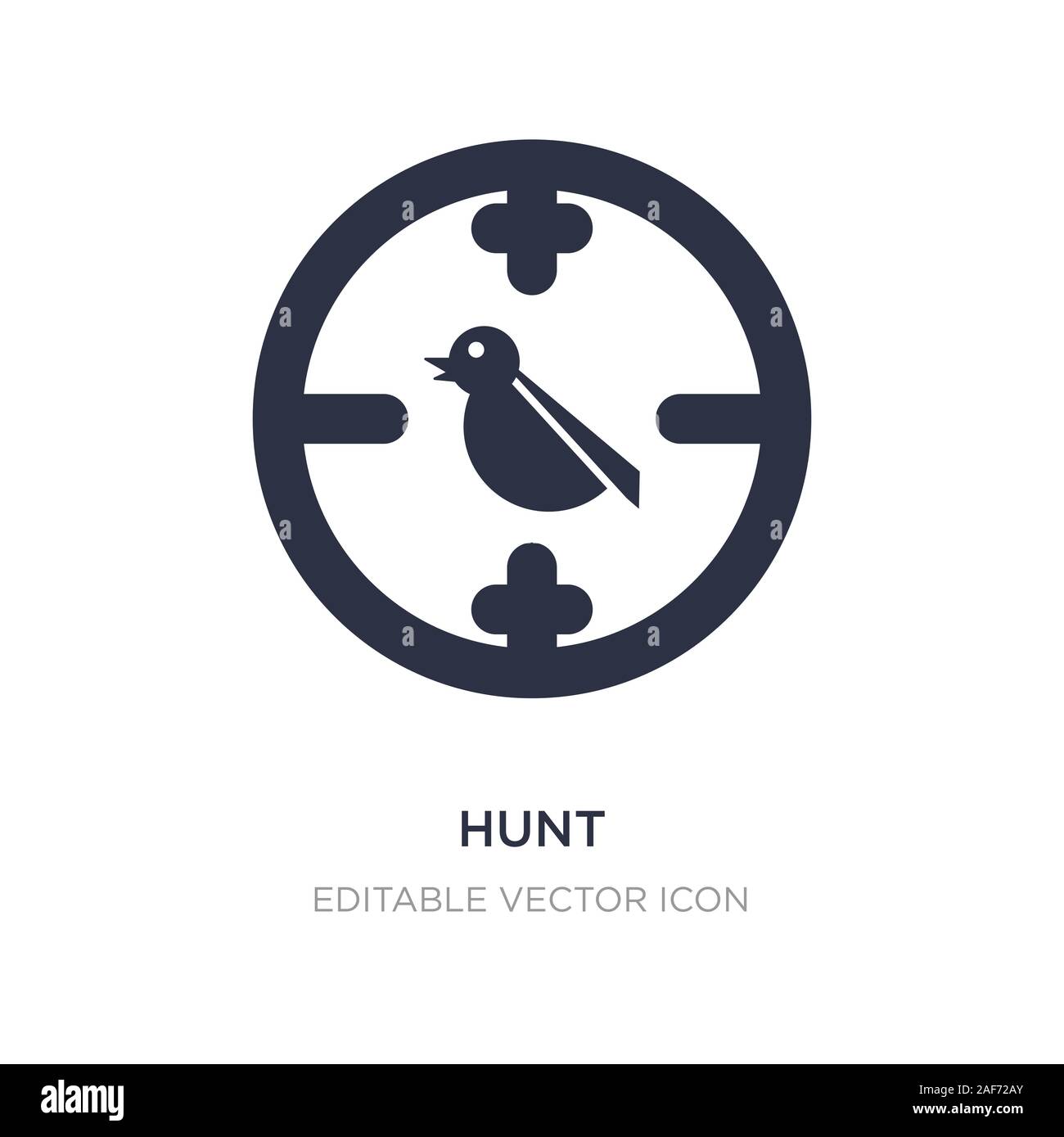 hunt icon on white background. Simple element illustration from Animals ...