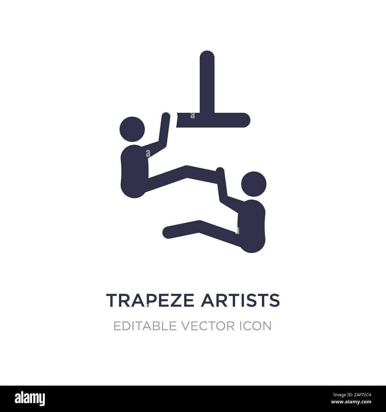 trapeze artists icon on white background. Simple element illustration ...