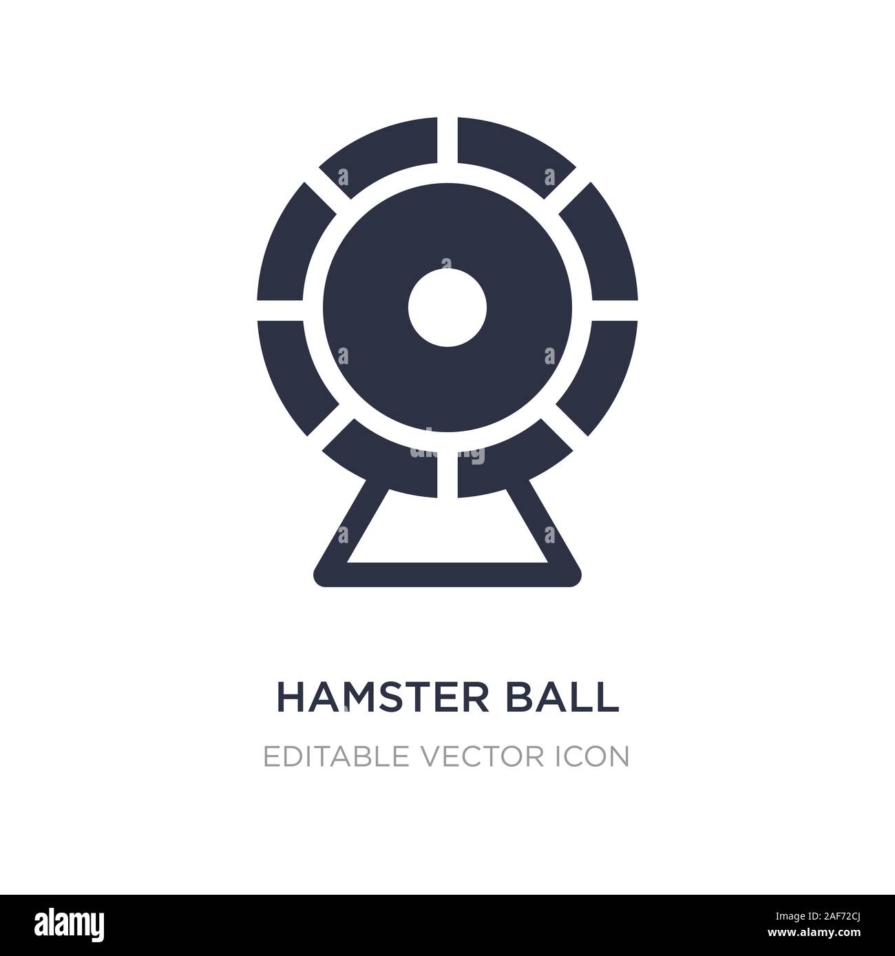 hamster ball icon on white background. Simple element illustration from ...