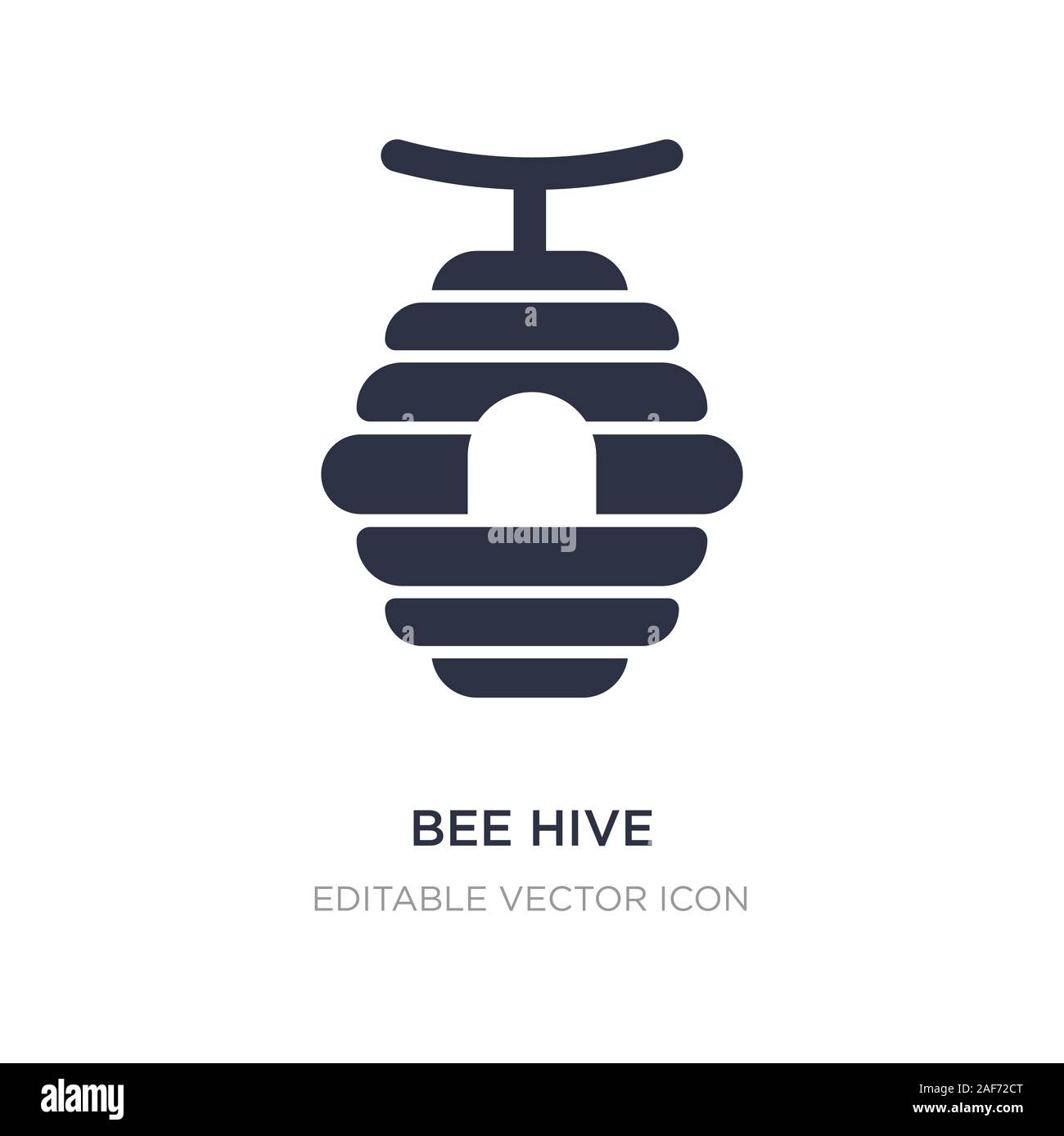 bee hive icon on white background. Simple element illustration from ...