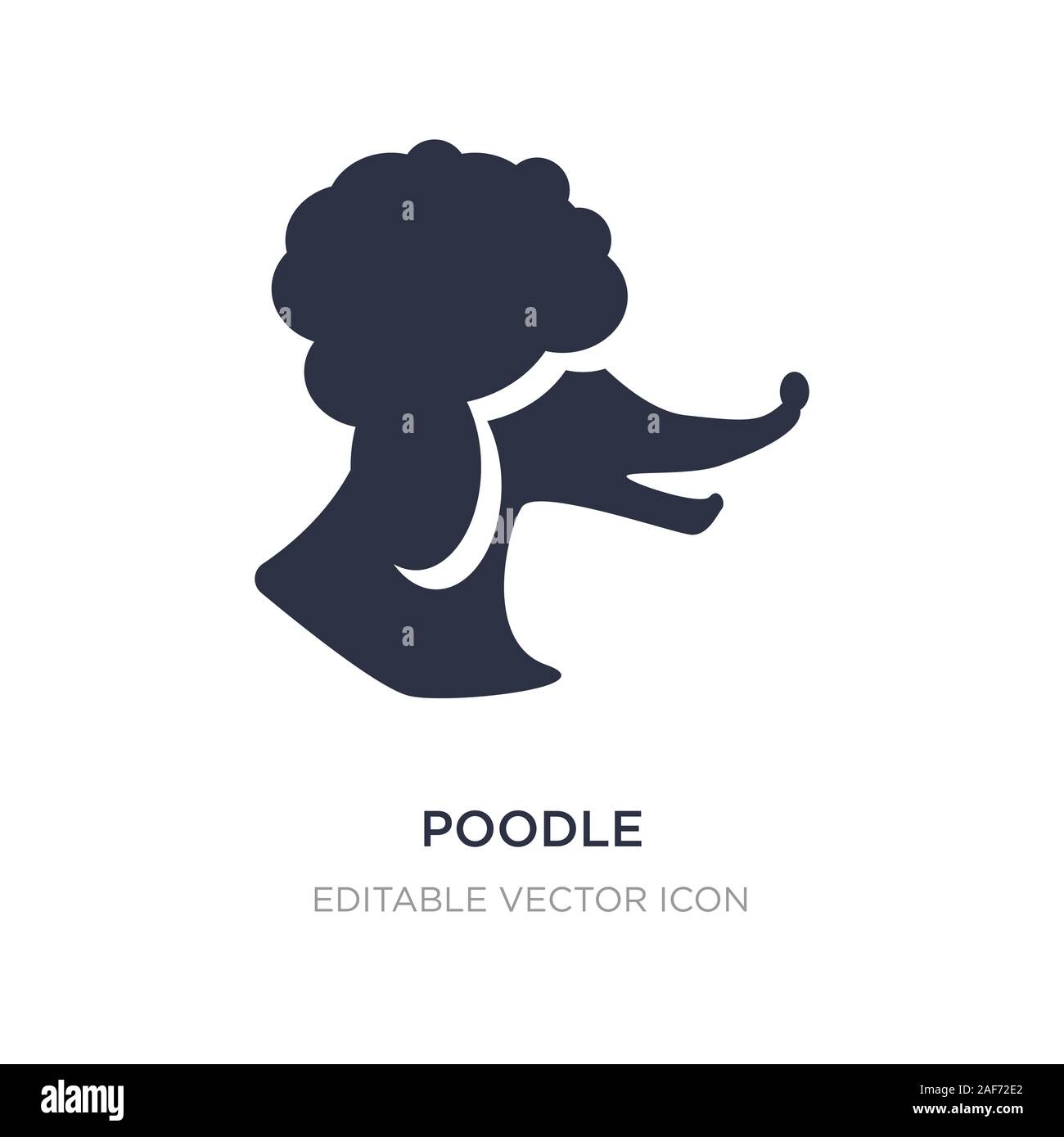 poodle icon on white background. Simple element illustration from ...