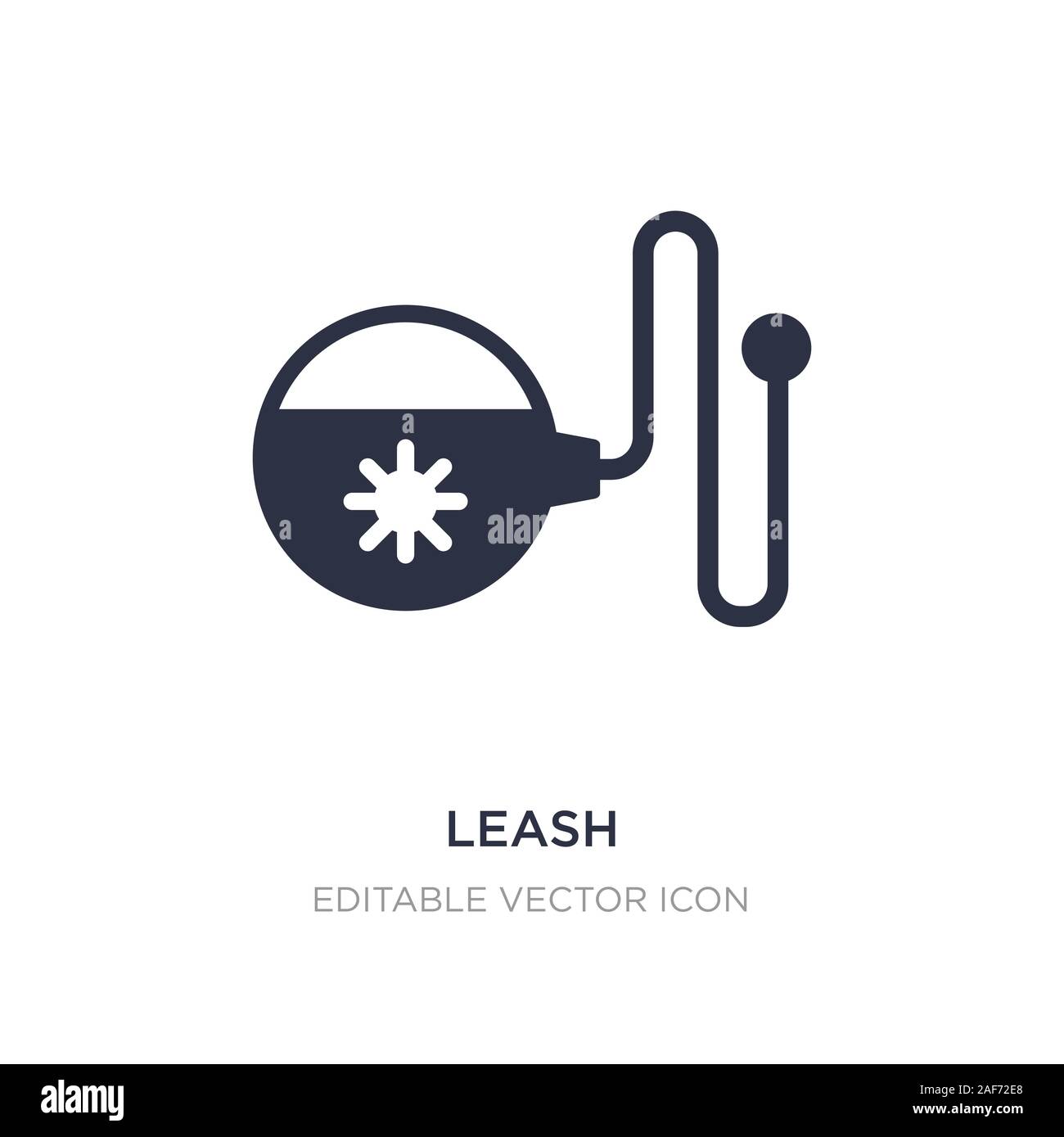 leash icon on white background. Simple element illustration from ...