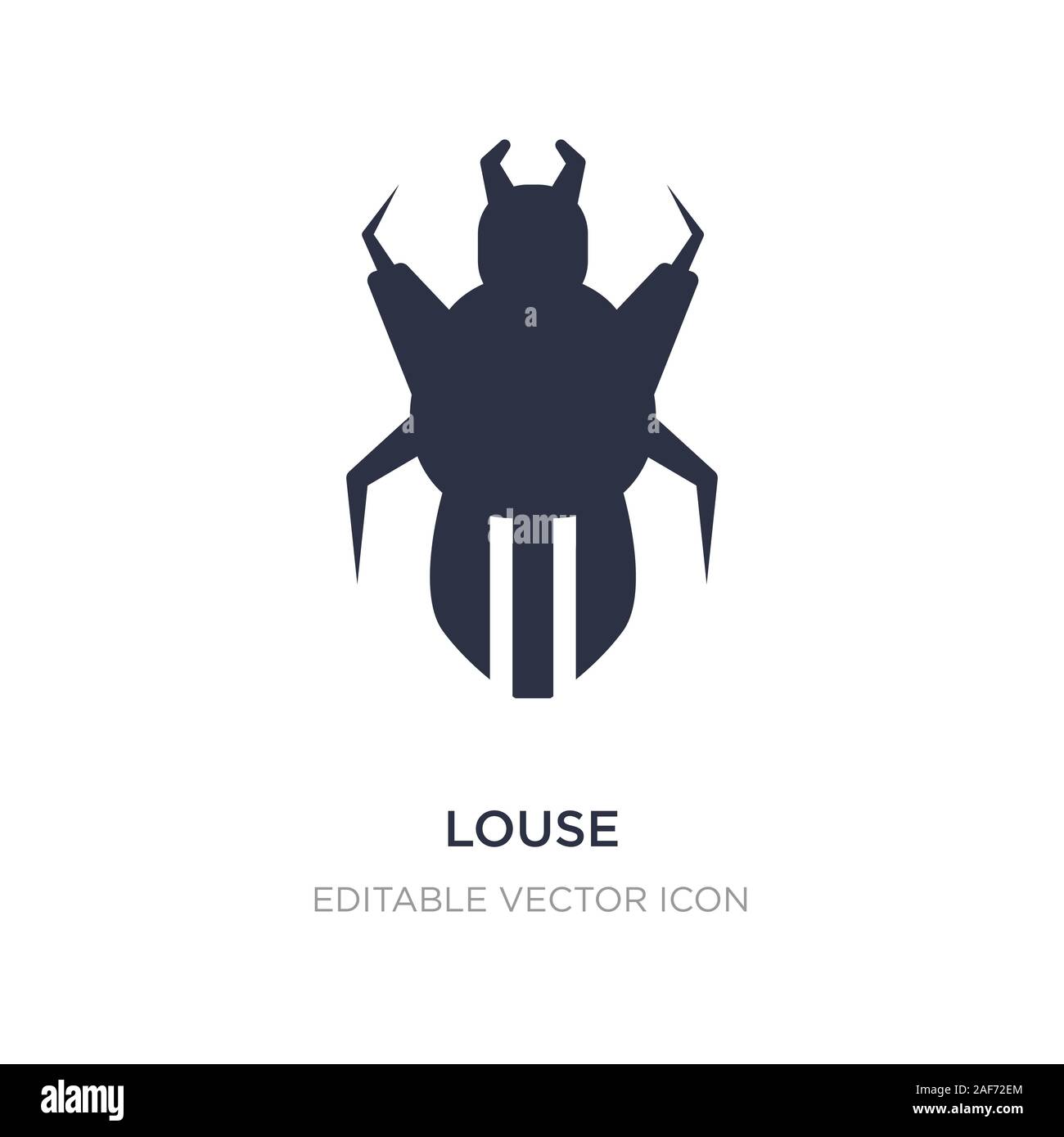 louse icon on white background. Simple element illustration from ...