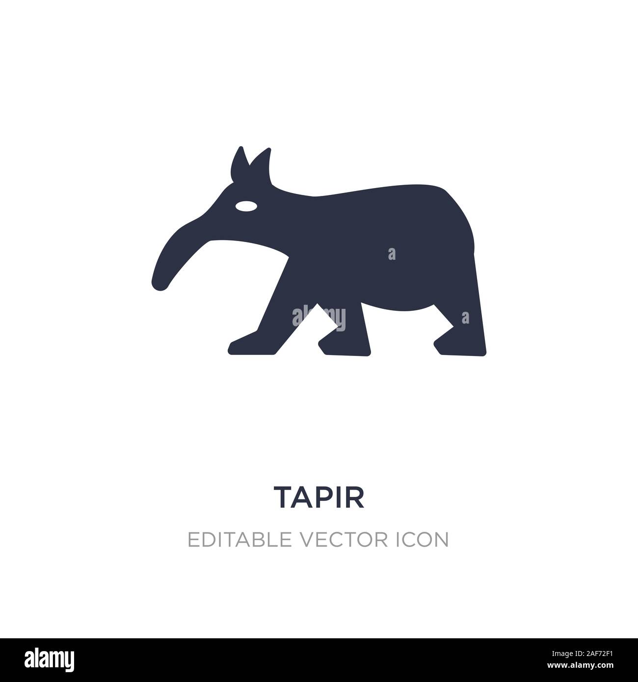 tapir icon on white background. Simple element illustration from ...