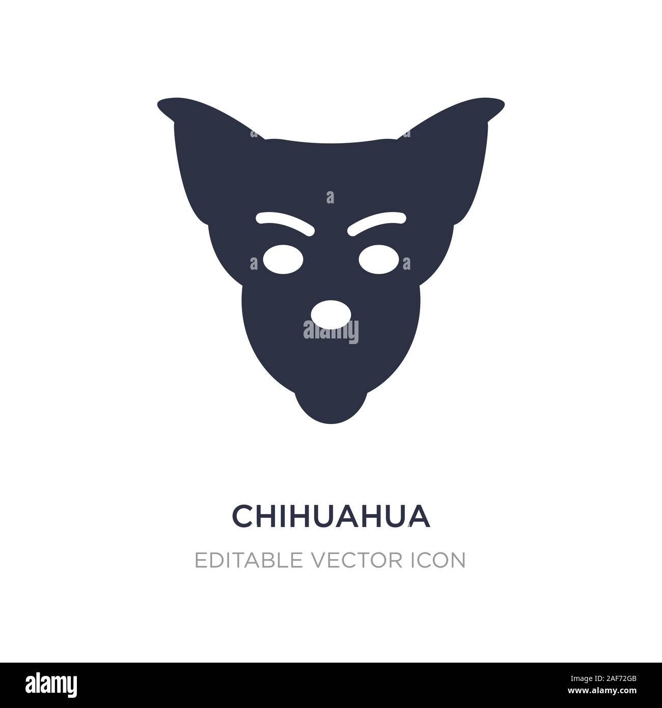 chihuahua icon on white background. Simple element illustration from ...