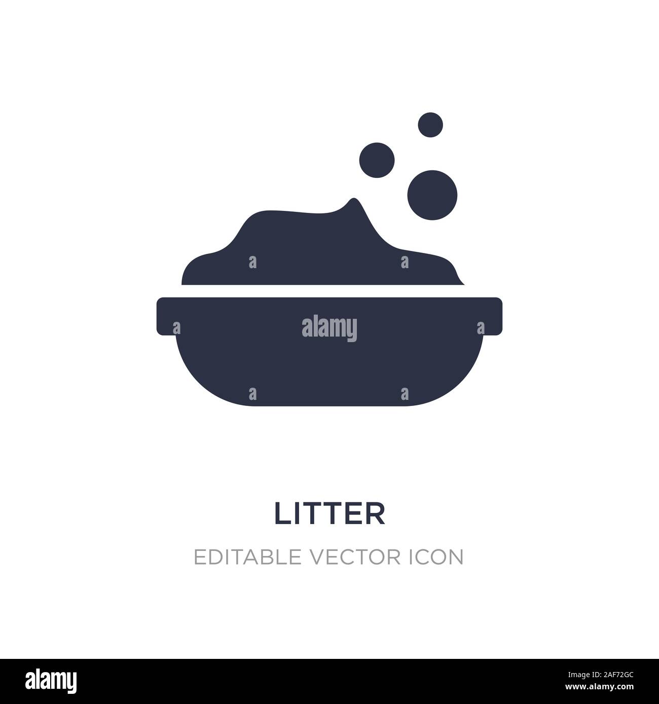 Rubbish bin warning sign on Stock Vector Images - Alamy