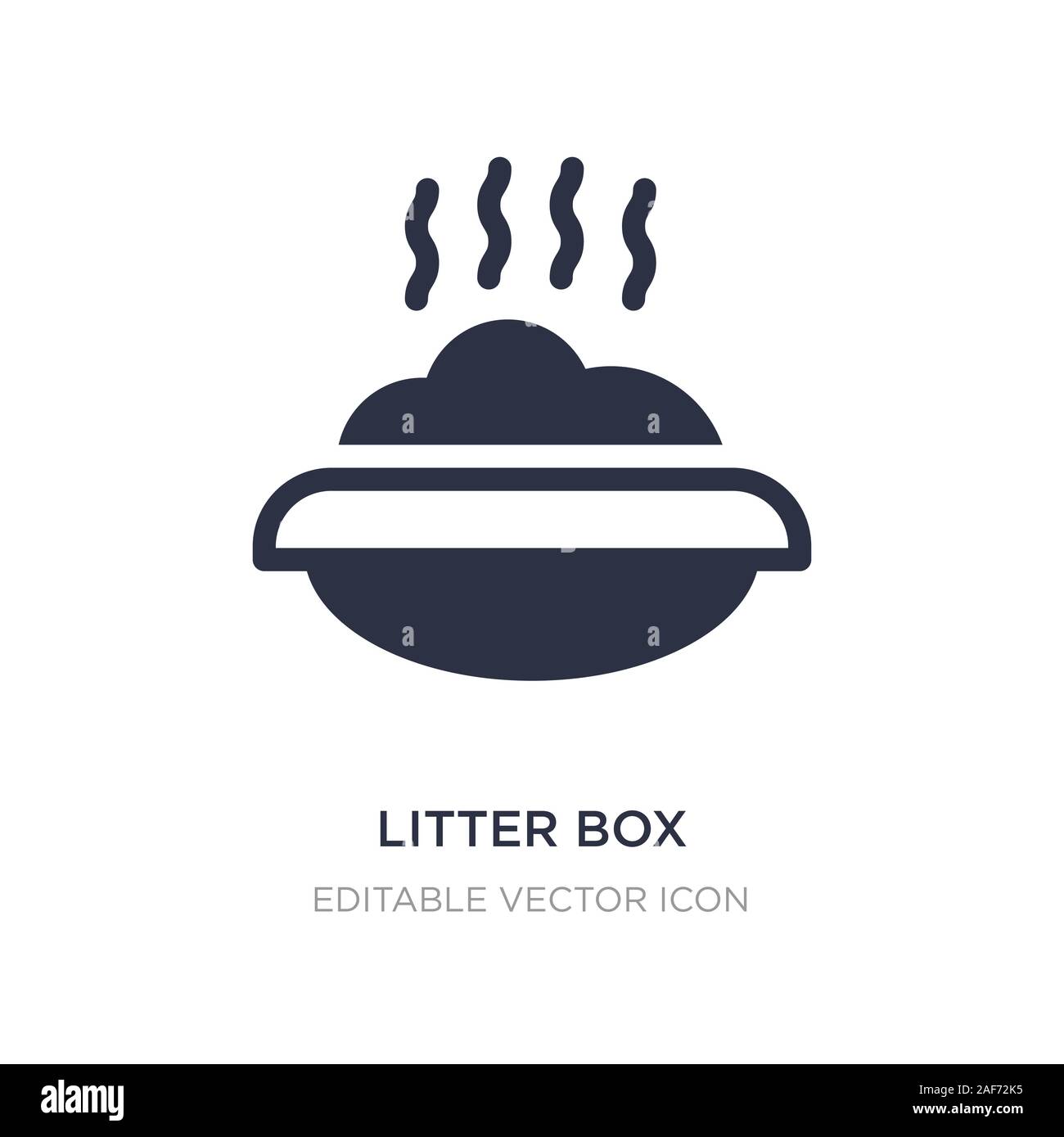 litter box icon on white background. Simple element illustration from ...