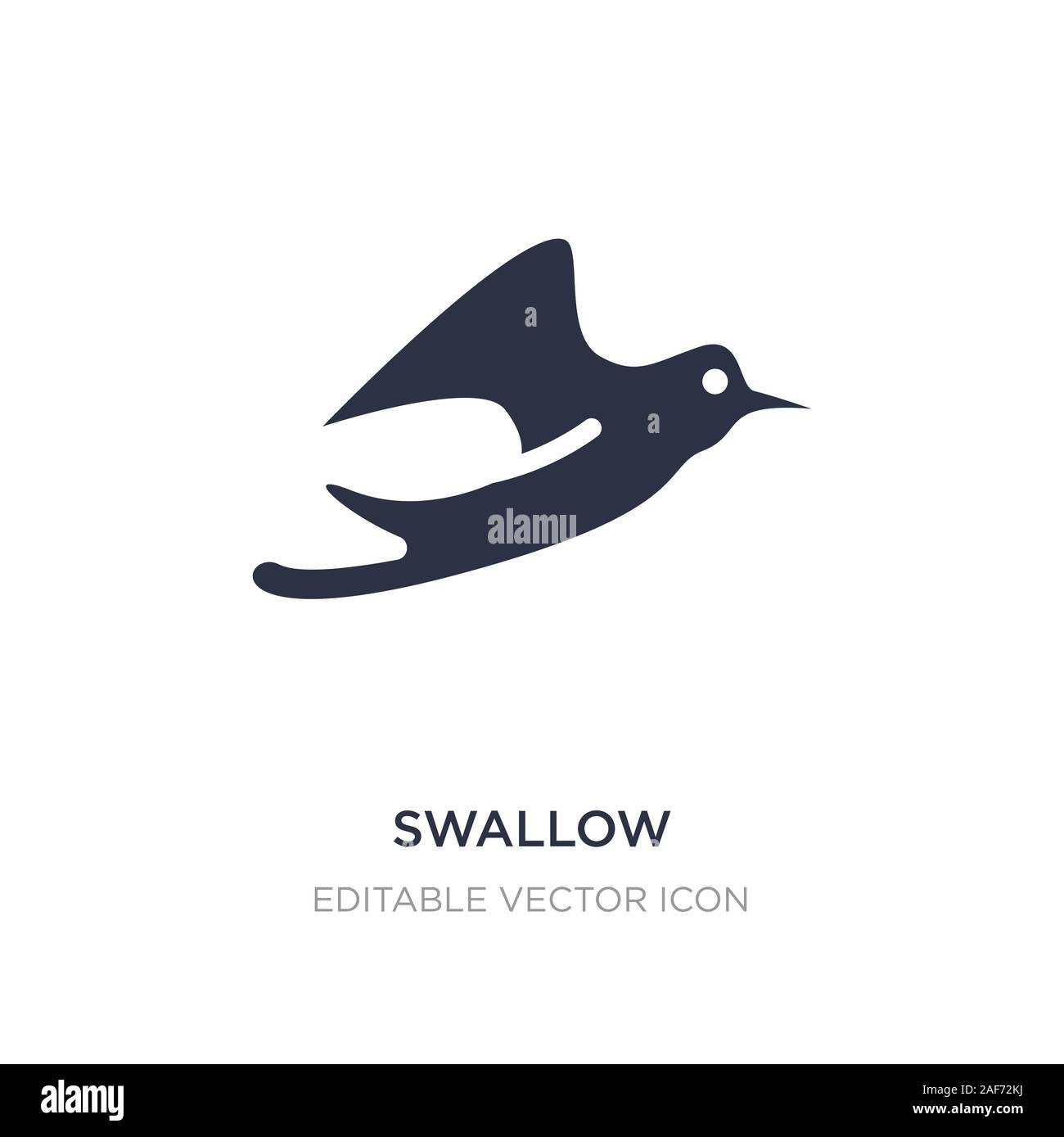 swallow icon on white background. Simple element illustration from ...
