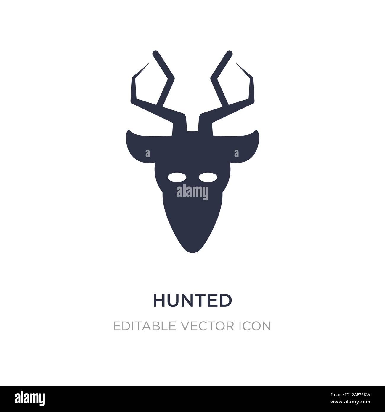 hunted icon on white background. Simple element illustration from ...