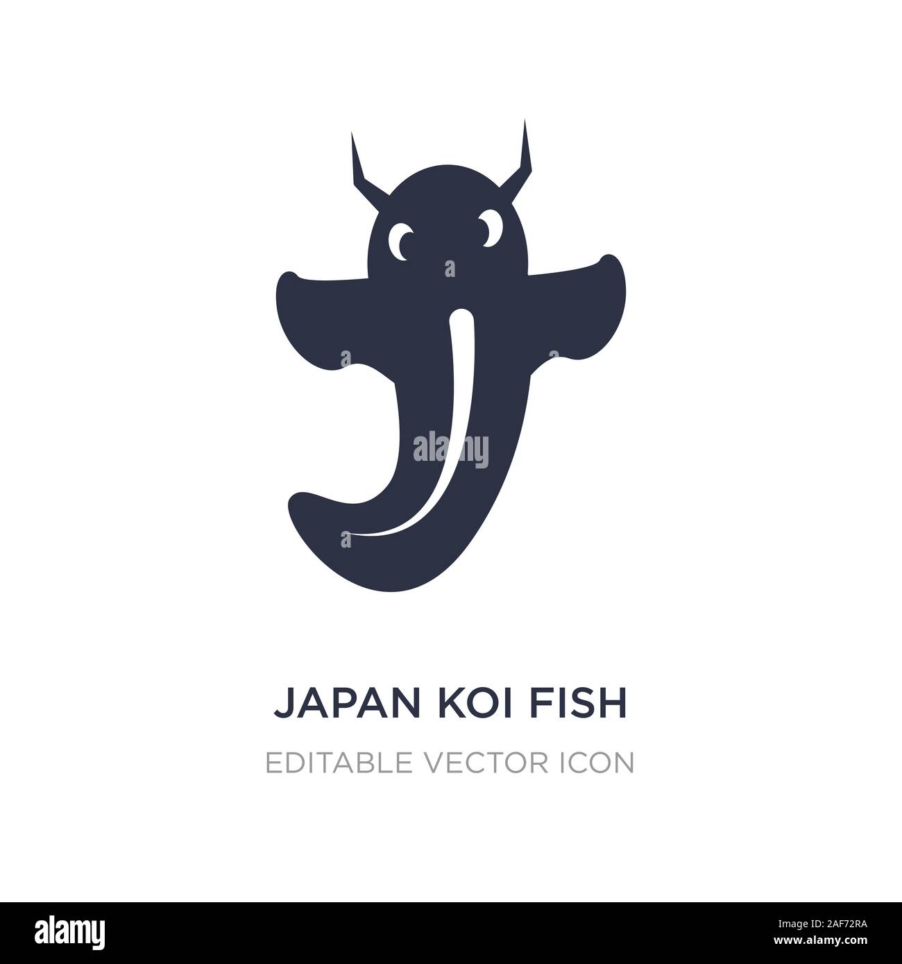 japan koi fish icon on white background. Simple element illustration ...