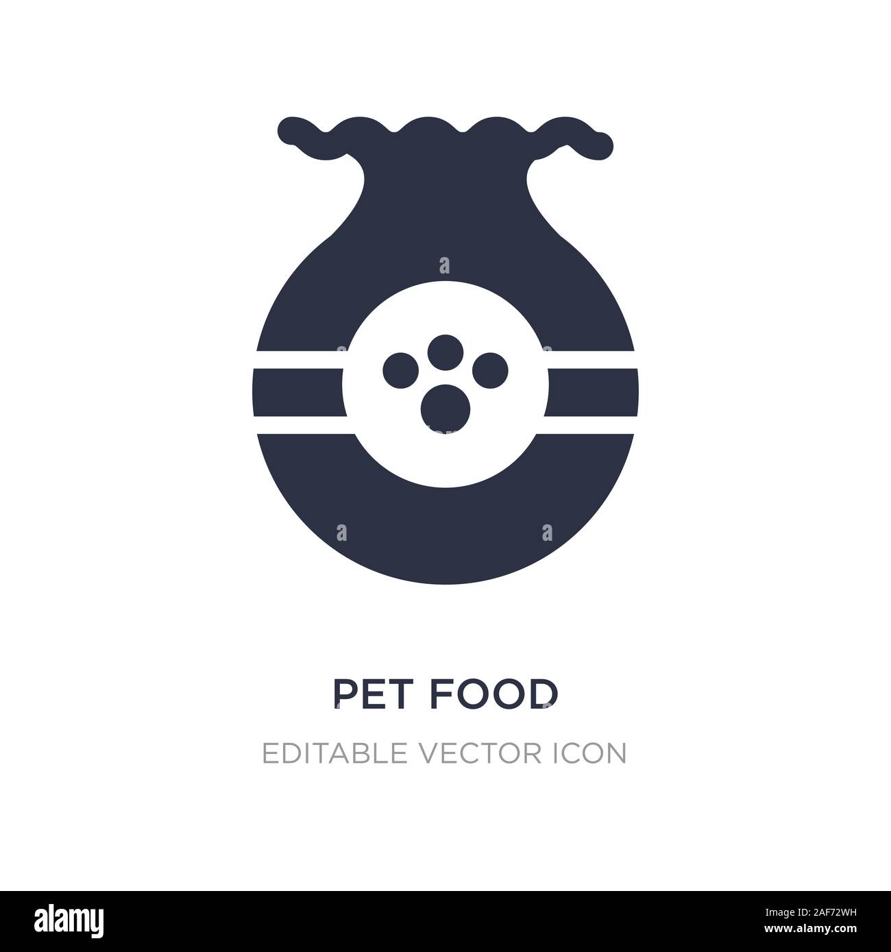 pet food icon on white background. Simple element illustration from ...