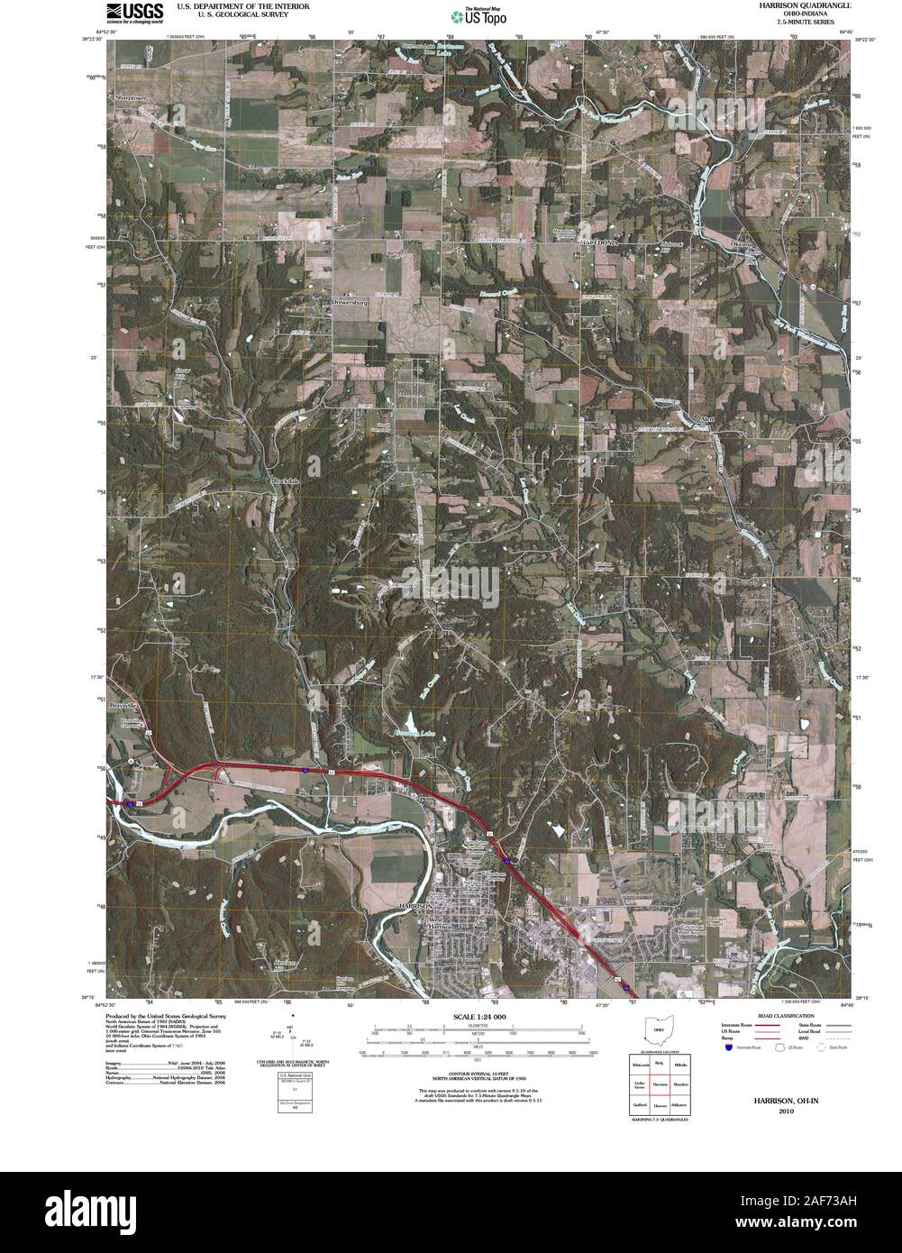 Map of harrison Cut Out Stock Images & Pictures - Alamy