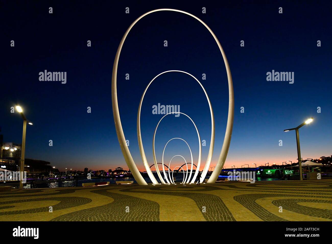 Perth, WA, Australia - November 30, 2017: Spanda sculpture designed by ...