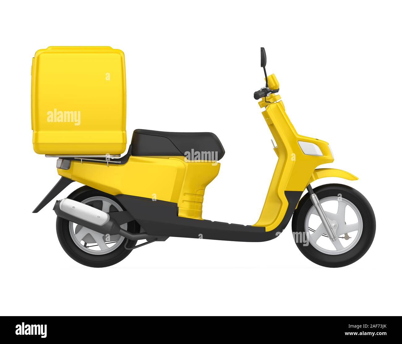 Motorcycle Delivery Box Isolated Stock Photo - Alamy