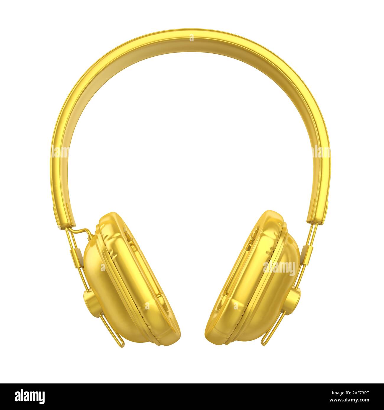 Golden headphones Cut Out Stock Images & Pictures - Alamy