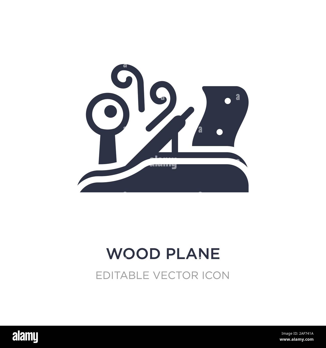 wood plane icon on white background. Simple element illustration from ...