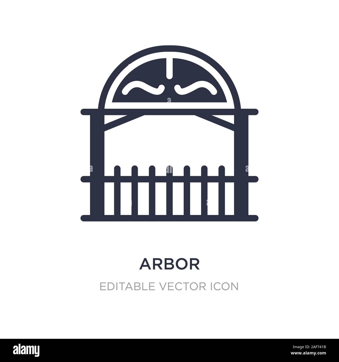 arbor icon on white background. Simple element illustration from ...