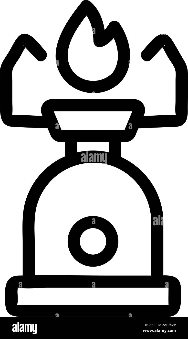 gas heater icon vector. Isolated contour symbol illustration Stock ...