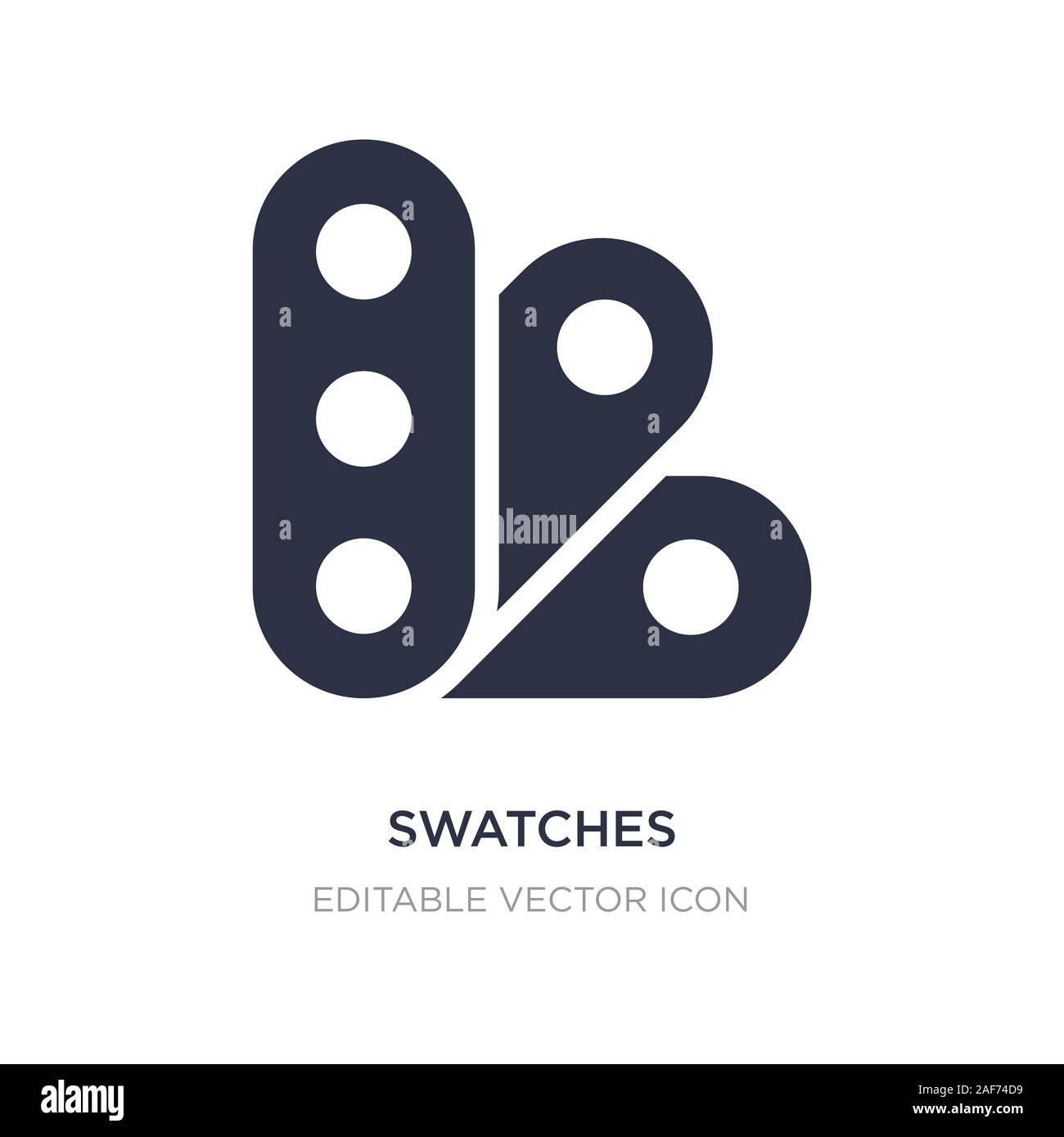 swatches icon on white background. Simple element illustration from Art ...