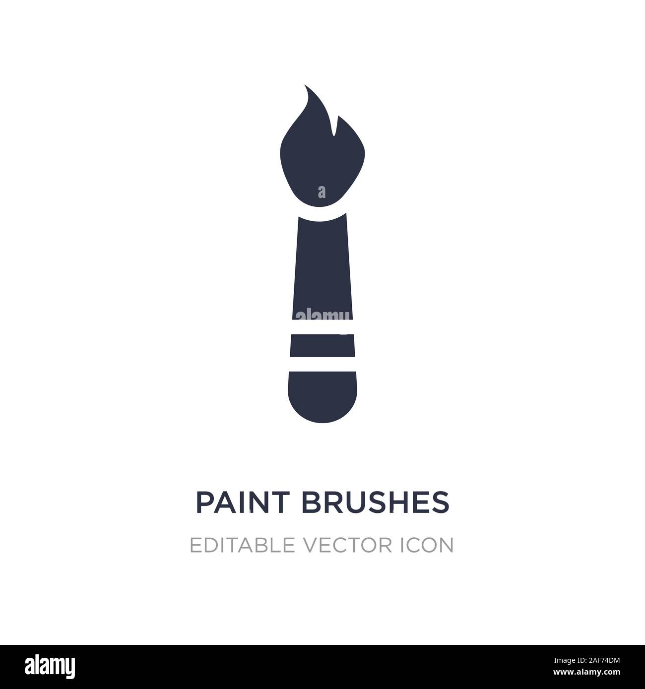 paint brushes icon on white background. Simple element illustration ...