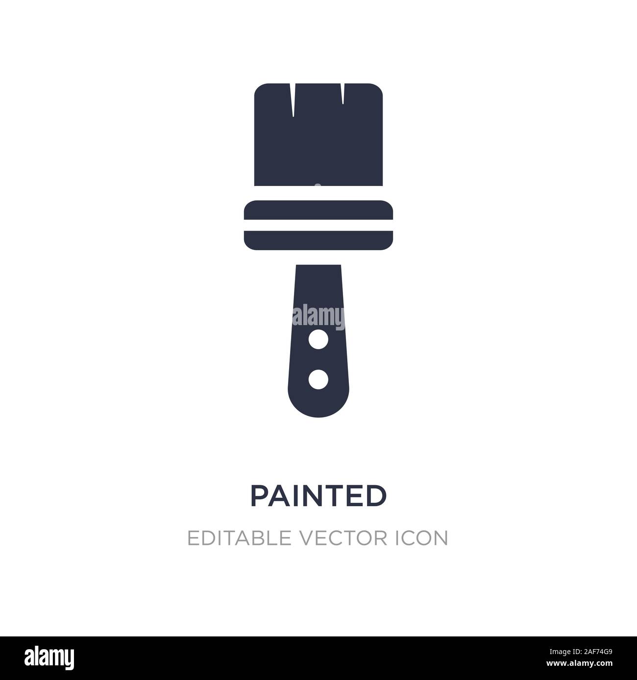 painted icon on white background. Simple element illustration from Art ...
