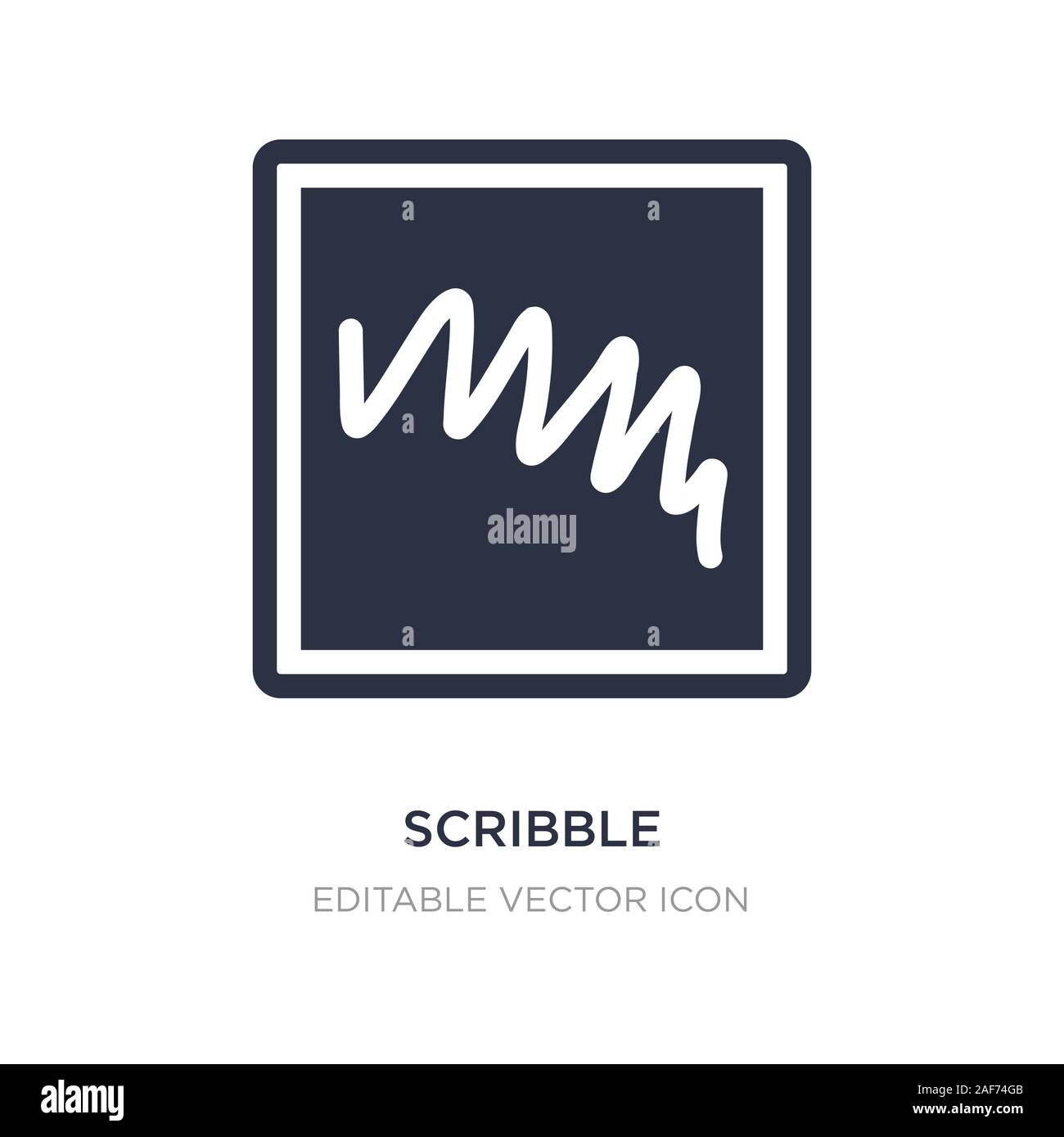 scribble icon on white background. Simple element illustration from Art ...