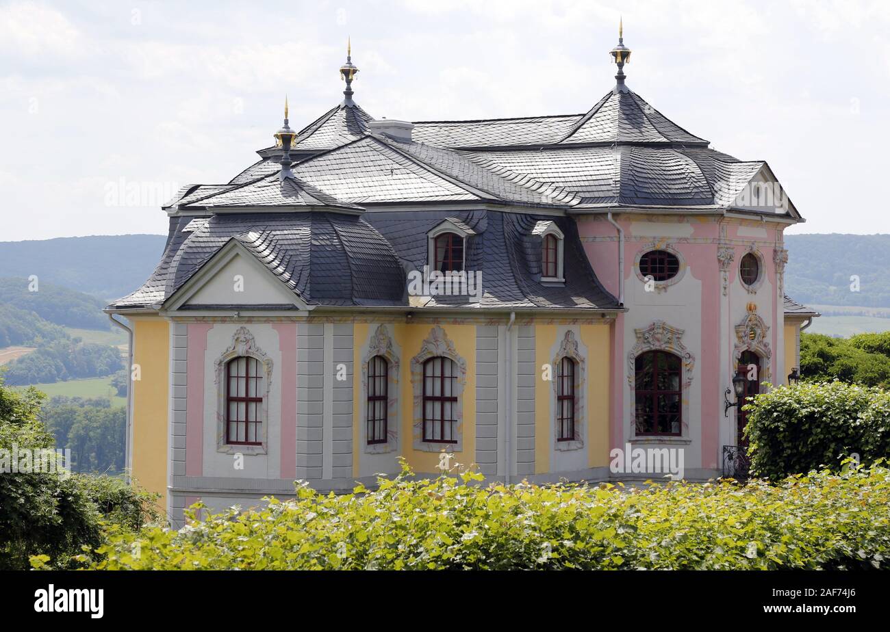 The Rococo Castle is the middle and the youngest of the three Dornburg ...