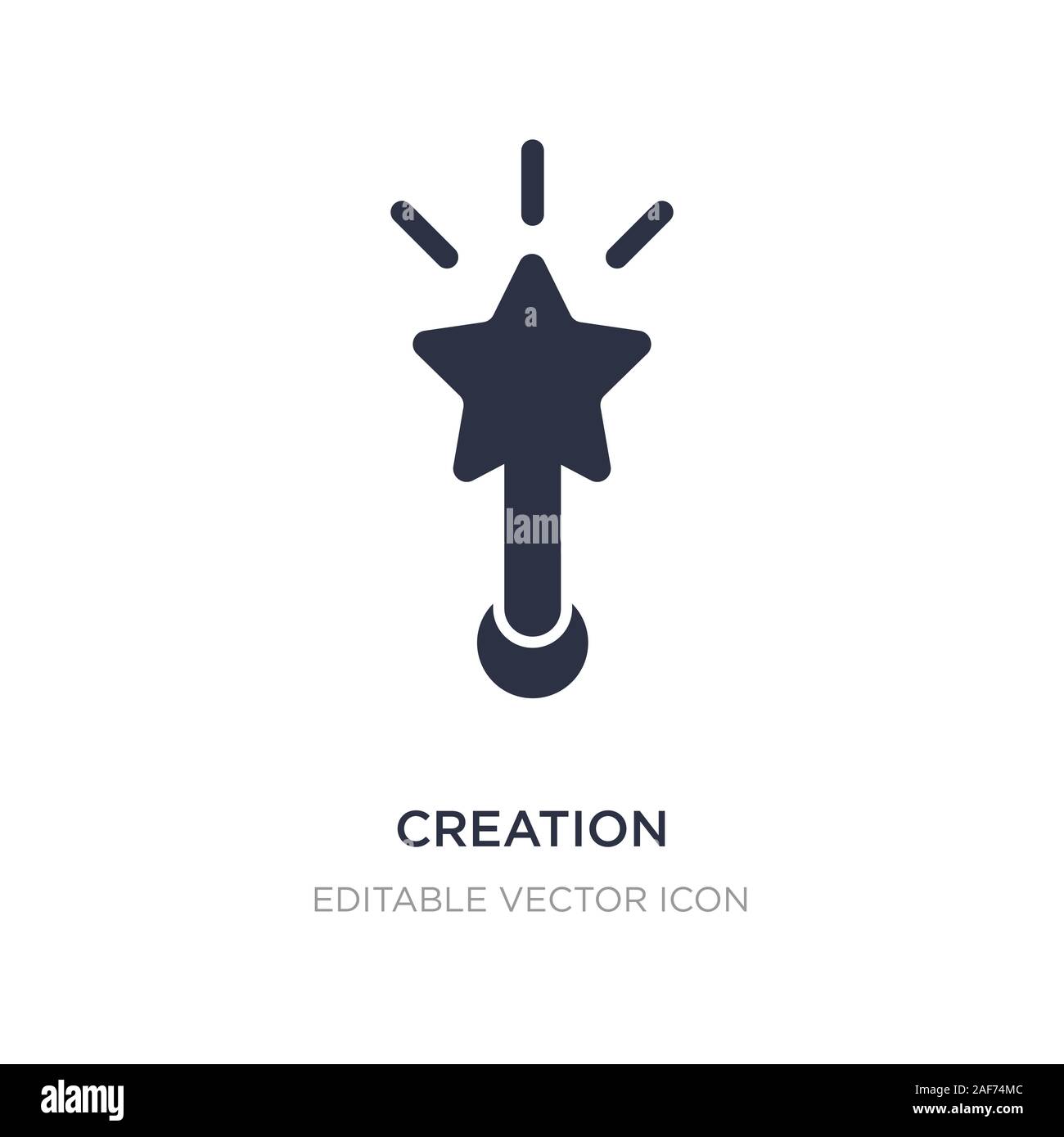 creation icon on white background. Simple element illustration from Art ...