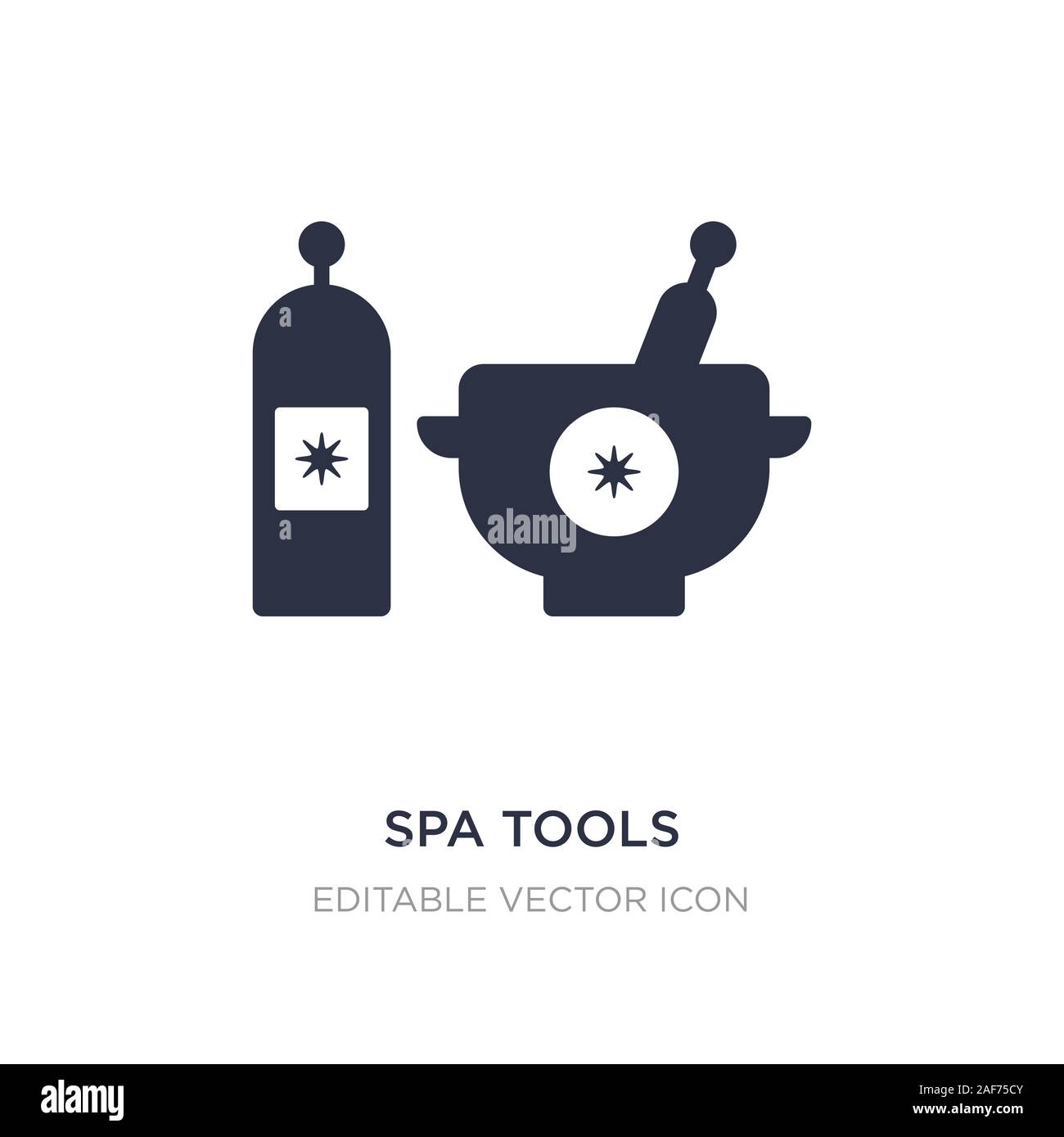 spa tools icon on white background. Simple element illustration from ...
