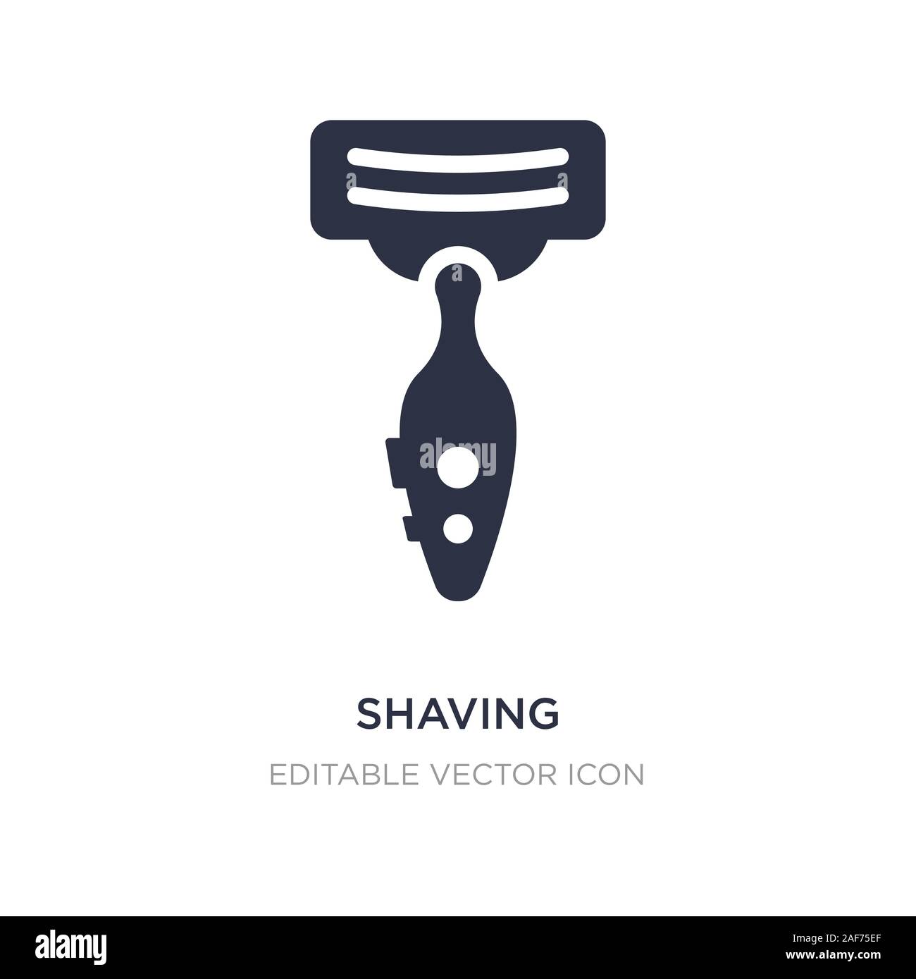 shaving icon on white background. Simple element illustration from ...