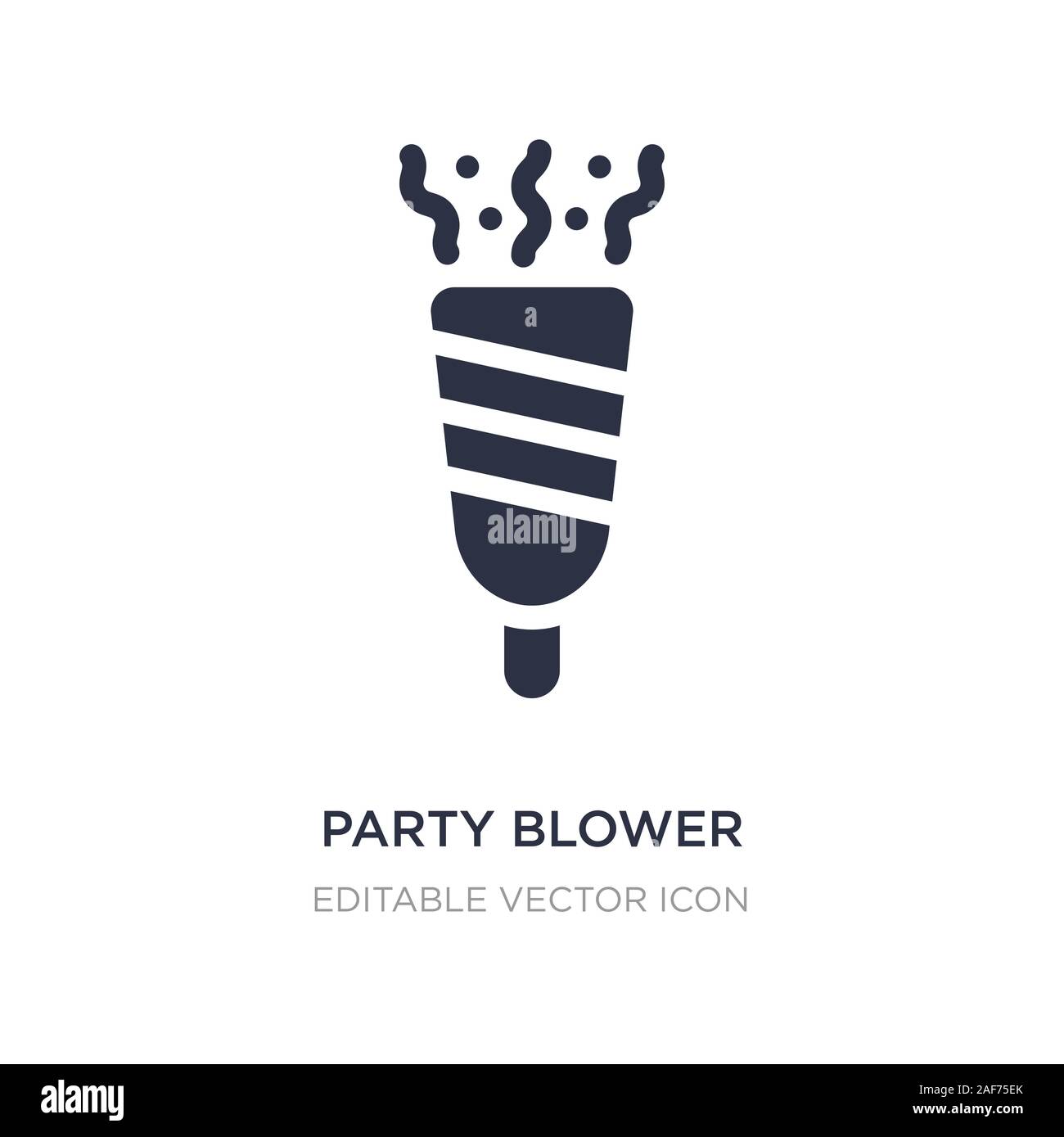 party blower icon on white background. Simple element illustration from ...