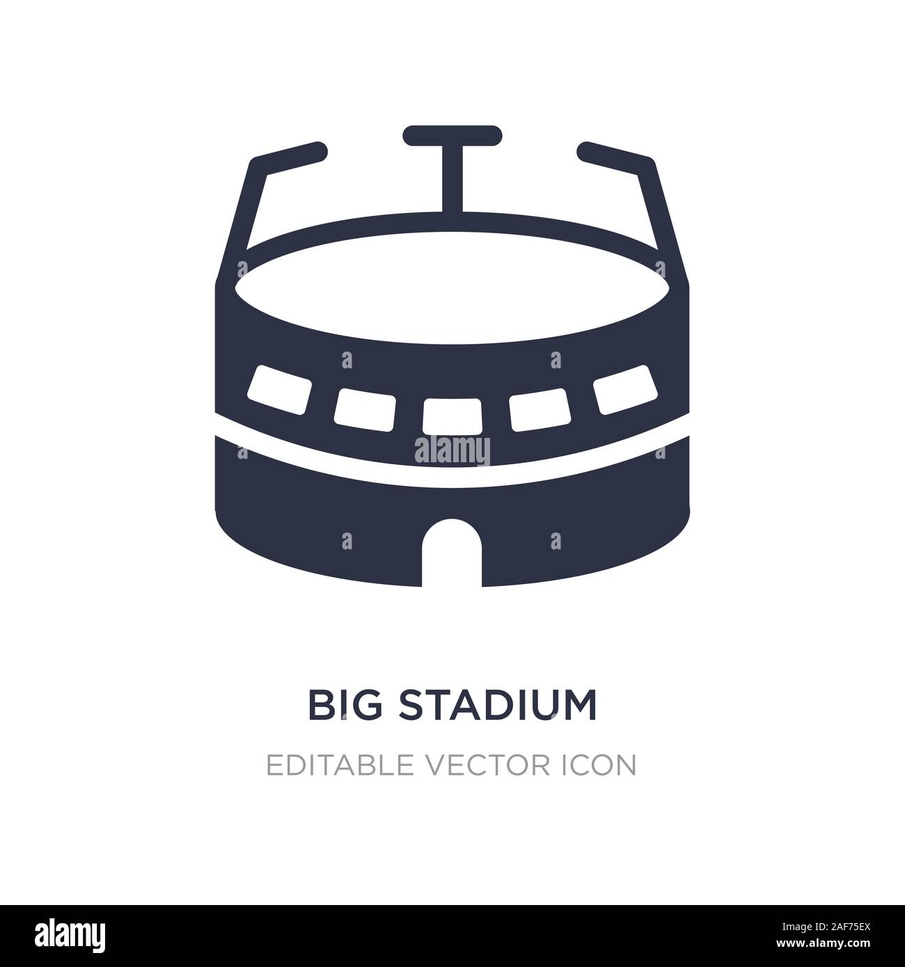 big stadium icon on white background. Simple element illustration from ...