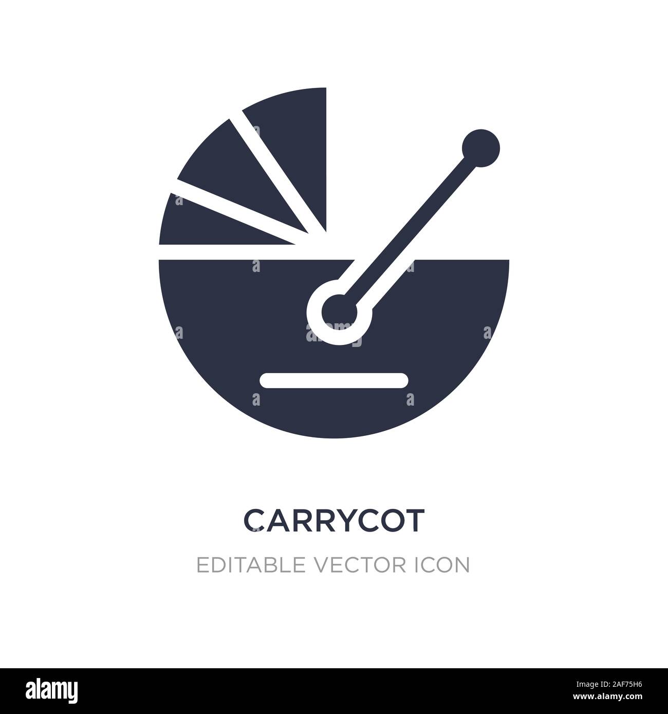 carrycot icon on white background. Simple element illustration from ...