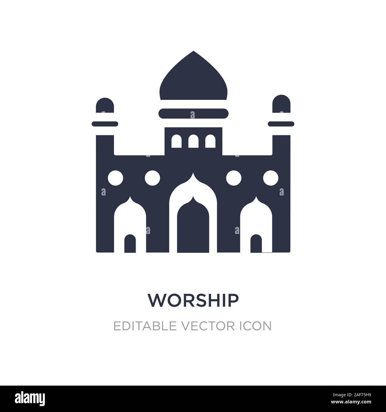 worship icon on white background. Simple element illustration from ...